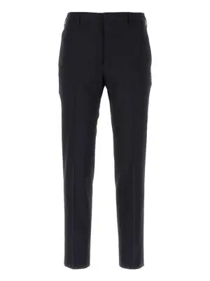 Prada Straight Leg Tailored Trousers - Blue