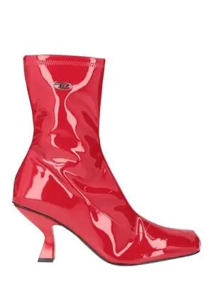 DIESEL® Glossed Ankle Boots - Red