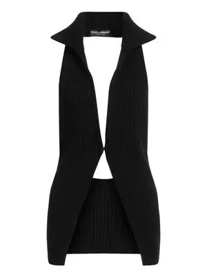 Dolce & Gabbana Wool Sleeveless Top - Black
