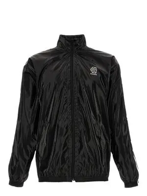 DOUBLET Patent Finish Track Jacket - Black