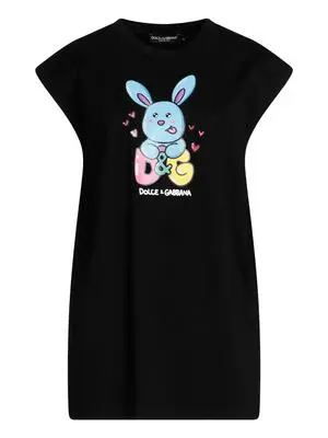 Dolce & Gabbana Sleeveless Graphic T-shirt - Black