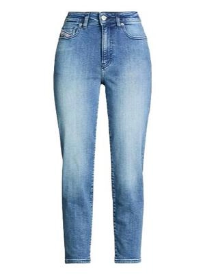 DIESEL® Mid-waisted Tapered Jeans - Blue