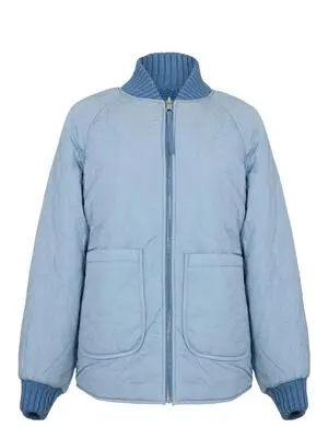 Varley Serina Reversible Quilted Jacket - Blue