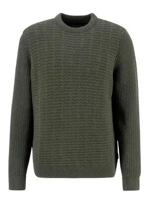 Barbour Textured Crew Neck Sweater - Black