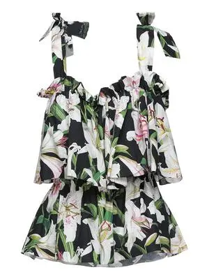 DOLCE & GABBANA Dolce & Gabbana Sleeveless Peplum Top With Floral Print