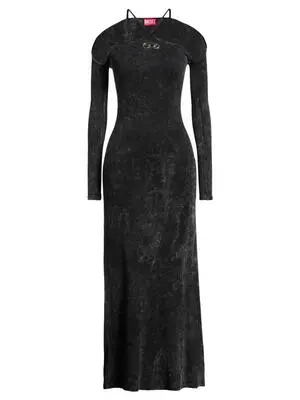 DIESEL® Long Sleeve Maxi Dress - Black