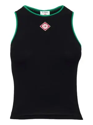 Casablanca Logo Patch Vest - Black