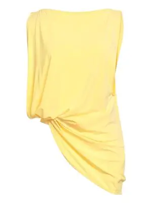Jacquemus Sleeveless Crew Neck Asymmetrical Vest - Yellow