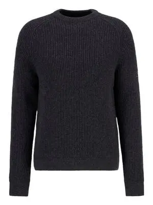 Barbour Long-sleeved Crew Neck Pullover - Charcoal