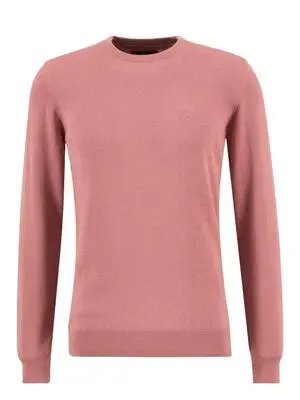 Barbour Barbour Crew Neck Long Sleeve Cotton Jumper Pink