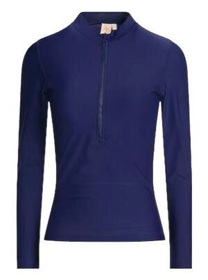 TORY BURCH Tory Burch Half-Zip Long Sleeve T-Shirt