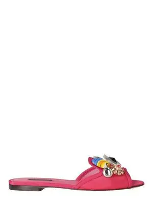 Dolce & Gabbana Embellished Flat Slippers - Multicolor