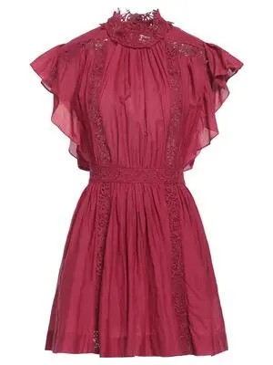 Isabel Marant Étoile Flared Lace Mini Dress - Red