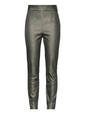 Dolce & Gabbana Straight-leg Metallic Trousers - Black