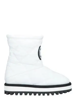 Dolce & Gabbana Padded Ankle Boots - White