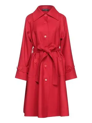 Dolce & Gabbana Full-length Belted Jacket - Red
