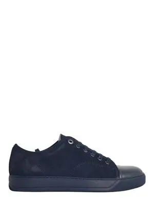 LANVIN Dbb1 Lace-up Round Toe Sneakers - Navy