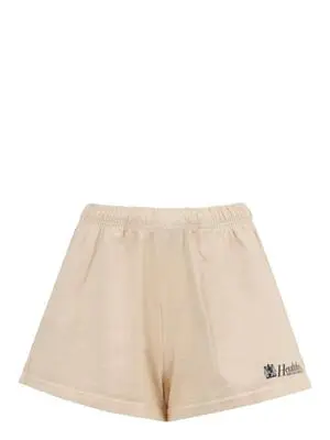 SPORTY  RICH Lion Health Disco Shorts - Beige