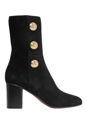 CHLOÉ Chloe Embellished Suede Ankle Boots