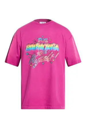 BALENCIAGA Balenciaga Loose-Fit Printed Short-Sleeve T-Shirt