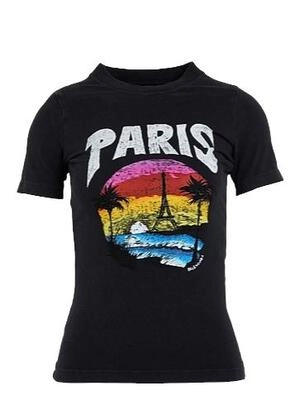Balenciaga Printed T-shirt - Black