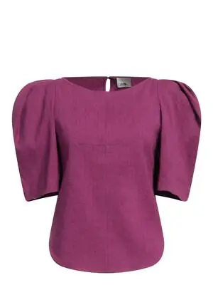 Isabel Marant Étoile Isabel Marant Puff Sleeve Top Red