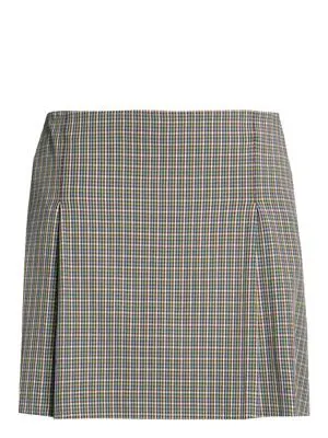 Tory Burch Plaid Stretch Woven Skirt With Built-in Briefs - Multicolor