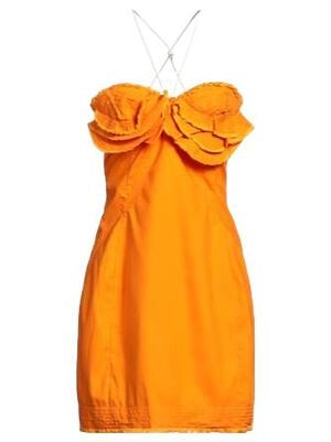 Jacquemus Sleeveless Mini Dress With Strappy Detail - Orange
