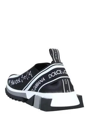 Dolce & Gabbana Two-tone Sock Sneakers - Black