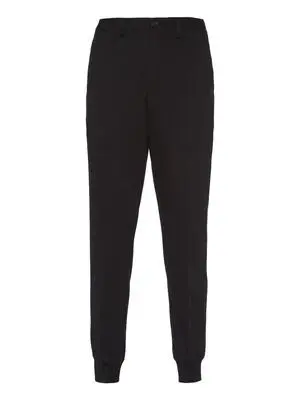 Prada Wool Blend Tailored Pants - Black