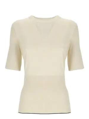 JOSEPH Joseph Contrasting-Trim Crew Neck Jumper