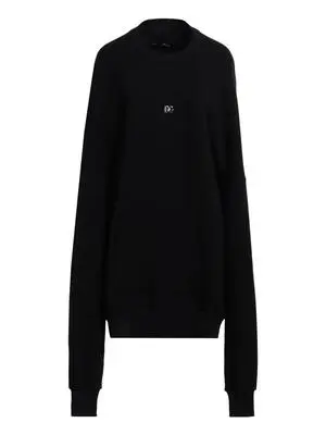 Dolce & Gabbana Solid Color Fleece Sweatshirt - Black