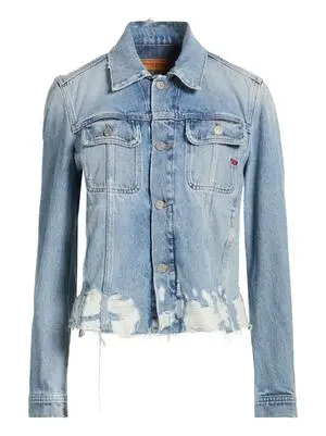 DIESEL® Diesel Distressed Light Wash Denim Trucker Jacket