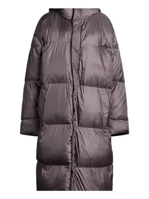 DIESEL® Hooded Long Padded Coat - Black