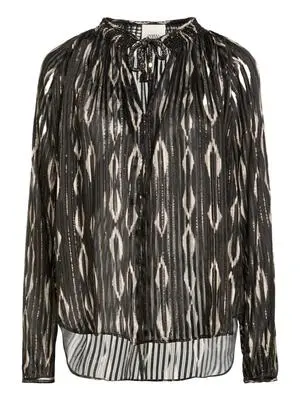 ISABEL MARANT ÉTOILE Isabel Marant Tie Neck Blouse With Pleated Detailing