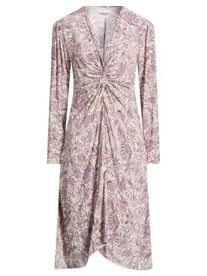 Isabel Marant Étoile Midi Dress With Long Sleeves And V-neck - Pink