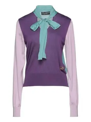 Dolce & Gabbana Lightweight Bow Knit Sweater - Multicolor