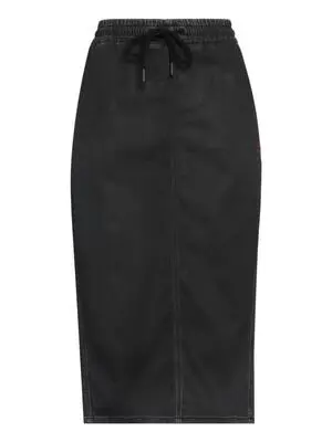 DIESEL® Stretchy Midi Skirt - Black