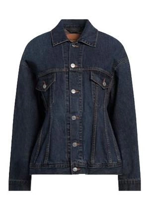 Balenciaga Dark Wash Denim Trucker Jacket - Black