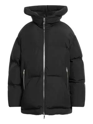 Dolce & Gabbana Padded Shell Coat With High Neck - Black