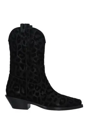 DOLCE & GABBANA Dolce & Gabbana Sequin Cowboy Ankle Boots