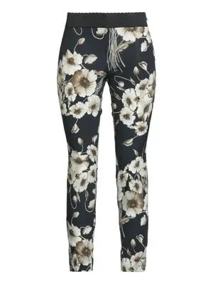Dolce & Gabbana Floral Slim-fit Pants - Black