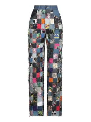 DOLCE & GABBANA Dolce & Gabbana Patchwork Straight-Leg Jeans