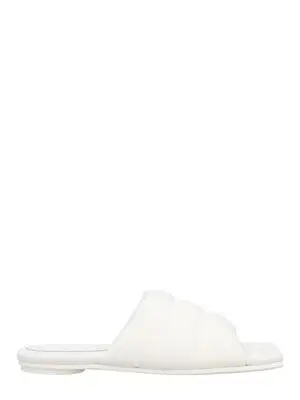 MAISON MARGIELA Solid Color One-strap Slippers - White