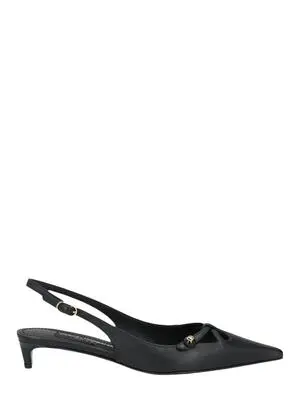 Dolce & Gabbana Leather Slingback Pumps - Black