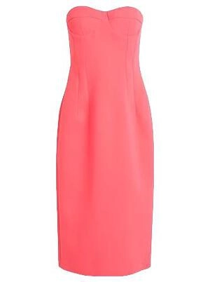 MAXCO. Max&co. Sleeveless Sweetheart Neckline Crepe Dress - Pink