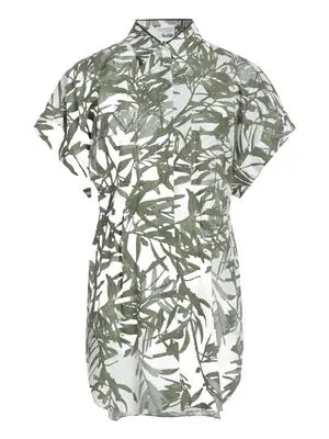 BRUNELLO CUCINELLI Brunello Cucinelli Long-Length Two-Tone Short-Sleeve Shirt