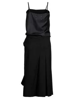 MAISON MARGIELA Square Collar Sleeveless Dress - Black