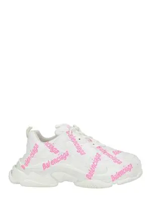 Balenciaga Chunky Sole Logo Sneakers - White