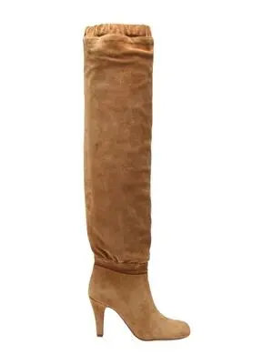 Chloé Suede Knee-high Boots - Brown